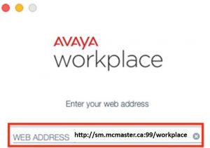 McMaster Softphone: Avaya Workplace - UTS