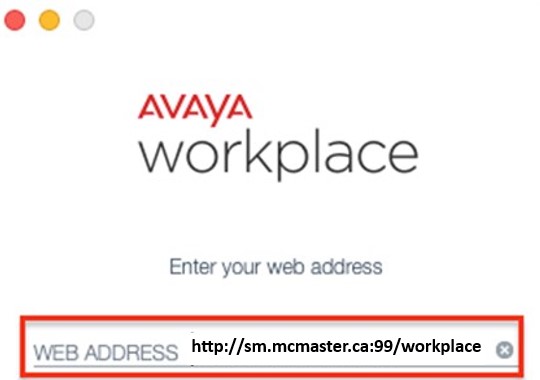 McMaster Softphone: Avaya Workplace - UTS